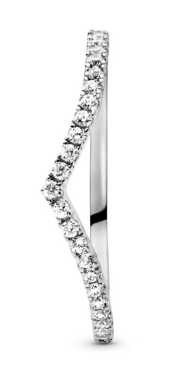 Pandora Sparkling Wishbone ring 196316CZ - klockmagasinet.com