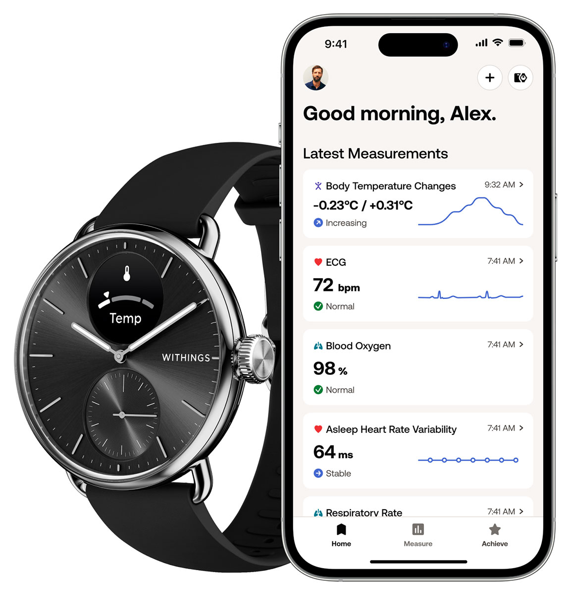 Withings ScanWatch 2 - 38mm Black - klockmagasinet.com