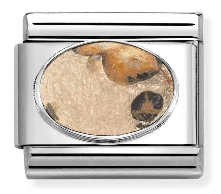 Nomination Classic Silvershine hard stones leopard jasper mat 330510/46 ... Nomination Classic Silvershine hard stones leopard jasper mat 330510/46 ...