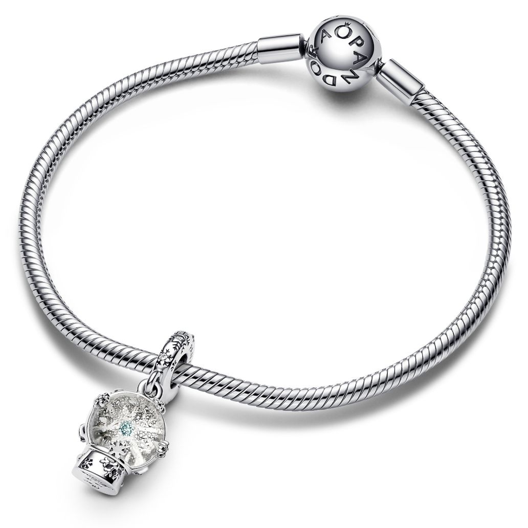 Pandora Moments Snowflake Snowglobe berlock 792369C01 - klockmagasinet.com