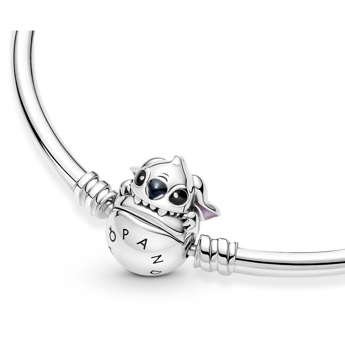 Pandora Disney x Pandora Stitch Biting Clasp armband 591683C01 ...