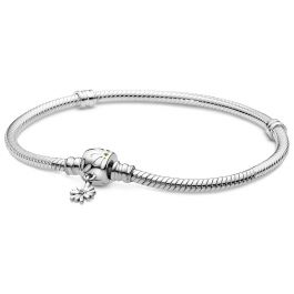 Pandora Moments Daisy Flower Clasp Snake Chain armband 598776C01 ...