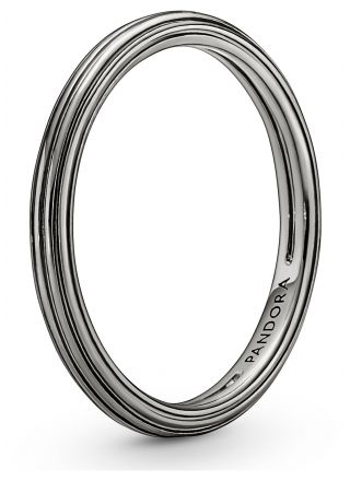 Pandora Signature ring Sparkling Overlapping 14k Gold-Plated 169491C01 ...