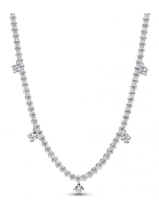 Pandora Timeless Sparkling Herbarium Cluster halsband 392387C01-45 ...