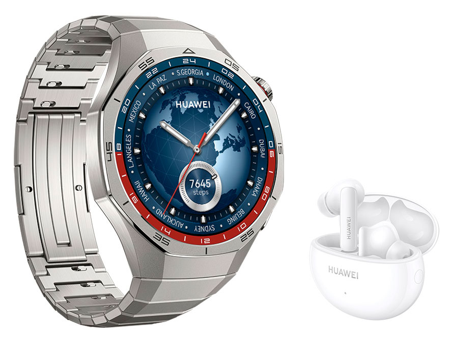 Huawei Watch GT5 PRO 46mm Titanium + Freebuds 5I White Gift Box ...