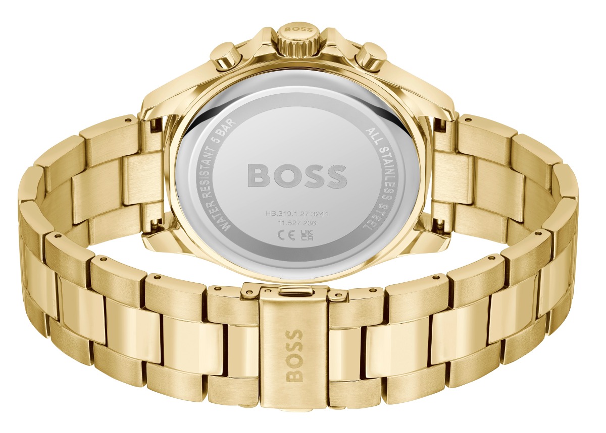 BOSS Troper Chronograph light gold olive 1514059 - klockmagasinet.com
