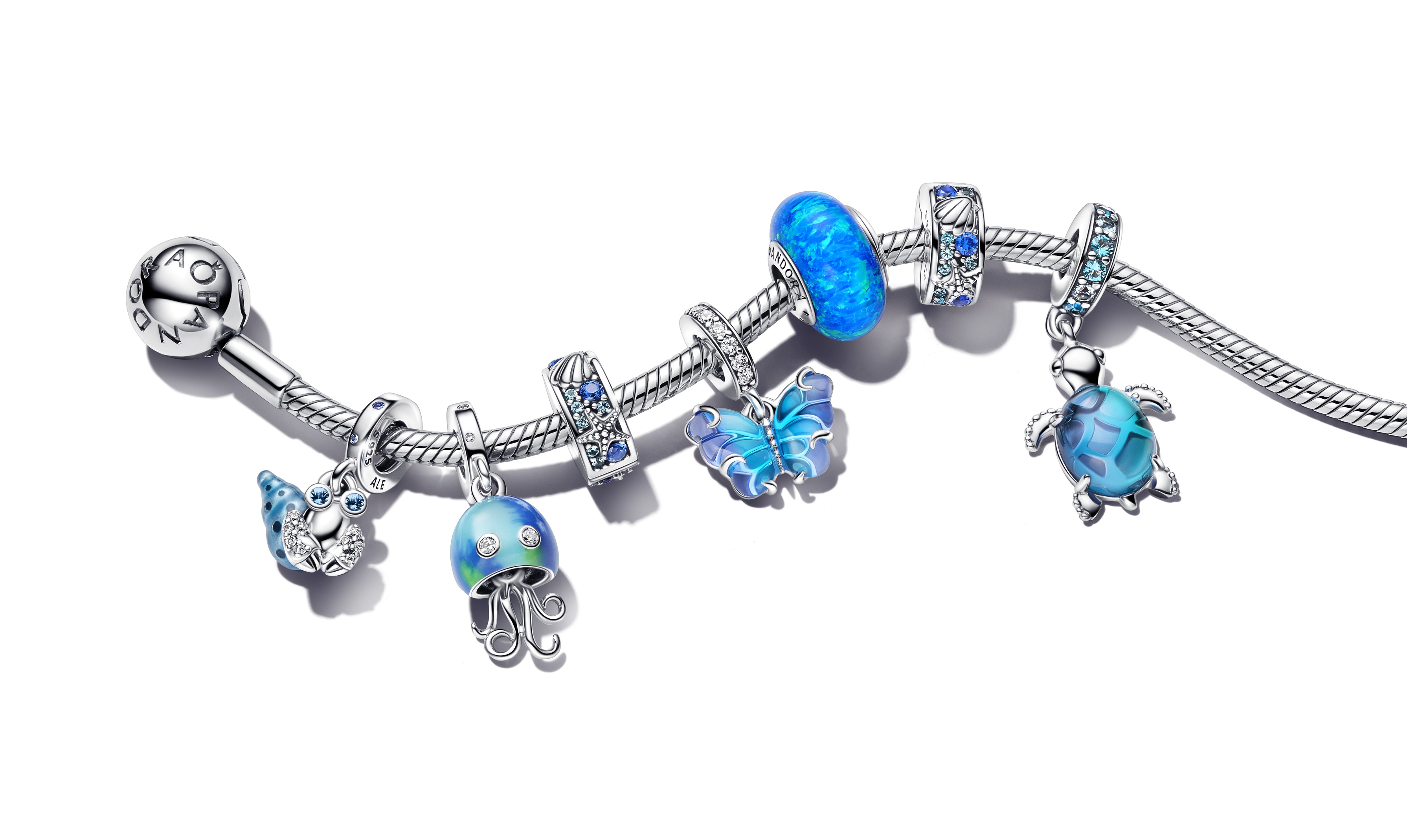 Pandora Moments Opalescent Ocean Deep Blue berlock 791691C02 ...